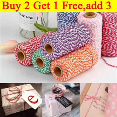 100m Cooking Butcher's Cotton Twine Meat Trussing Strings Meat Sausage ...