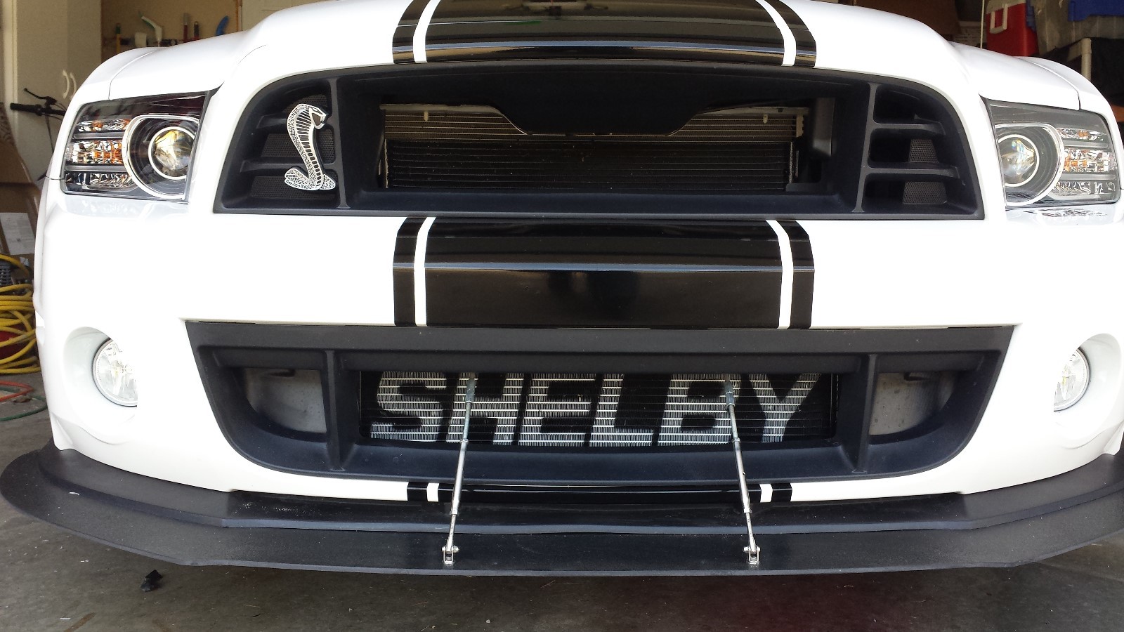 1FRONT, 2 SIDE & 2 REAR SIDE SPLITTERS + 2 SUPPORT RODS for 10-14 ...