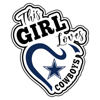 Dallas Cowboys Girl Logo #5 Football Sticker Waterproof Vinyl Decal Die ...