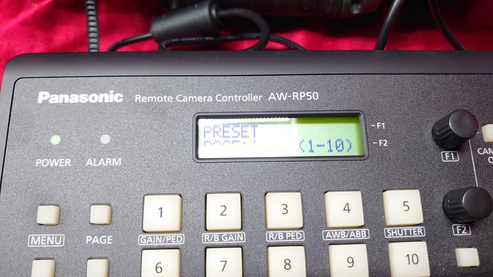 Panasonic AW-RP50 PTZ Remote Camera Controller W/ power adapter & Case ...