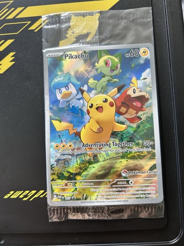 Sealed Pikachu - 027 (Pokemon Center Exclusive) Sv: Scarlet & Violet ...