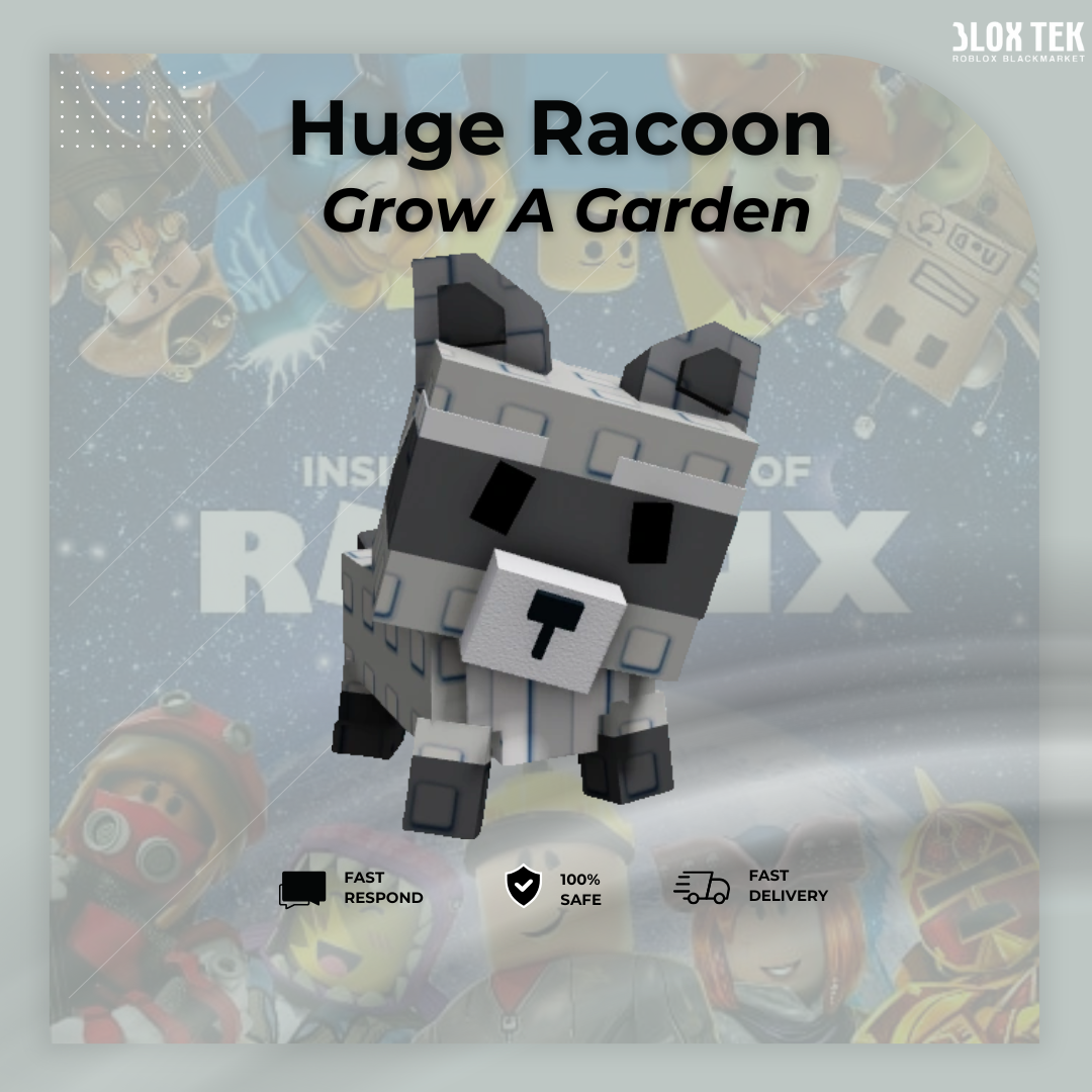 Mega Racoon - Grow A Garden🪴📈 - GAG - Racoon - Huge | eBay
