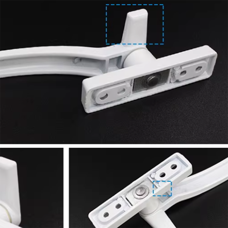 Al Alloy White Security Lock Window Handle Locking Latch Catch Lock ...