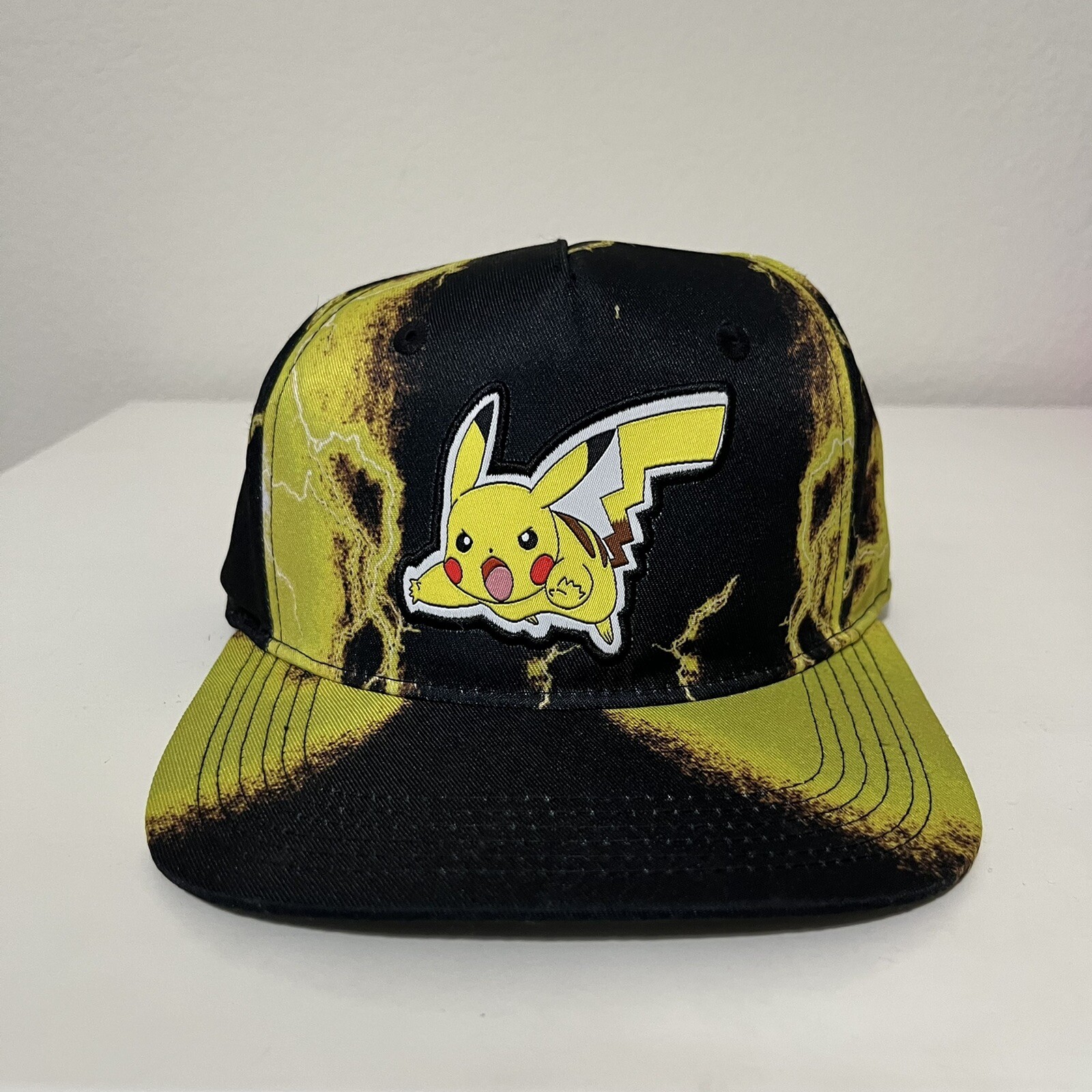Bioworld Pokemon Pikachu Adjustable Snapback Hat Yell… - Gem