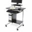 Espresso Mobile Desk Computer Cart Rolling Office Storage CPU Printer ...