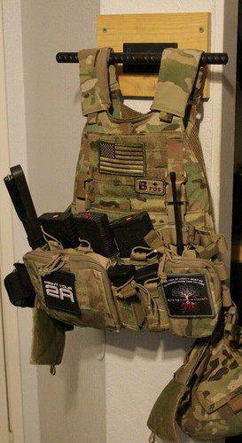 Plate Carrier Wall Mount/Hanger Heavy Duty Molle Vest Holder Welded ...