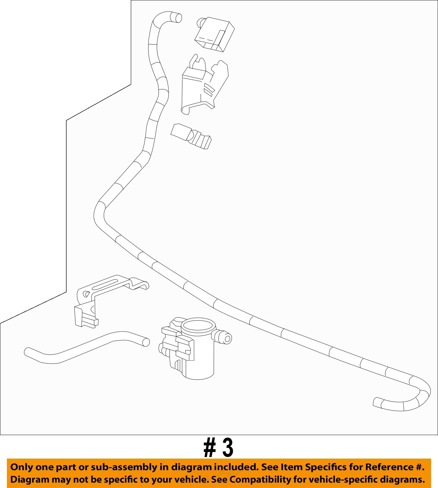 2014-2016 SILVERADO SIERRA 4.3 5.3C 6.2 EVAP CANISTER PURGE SOLENOID GM ...
