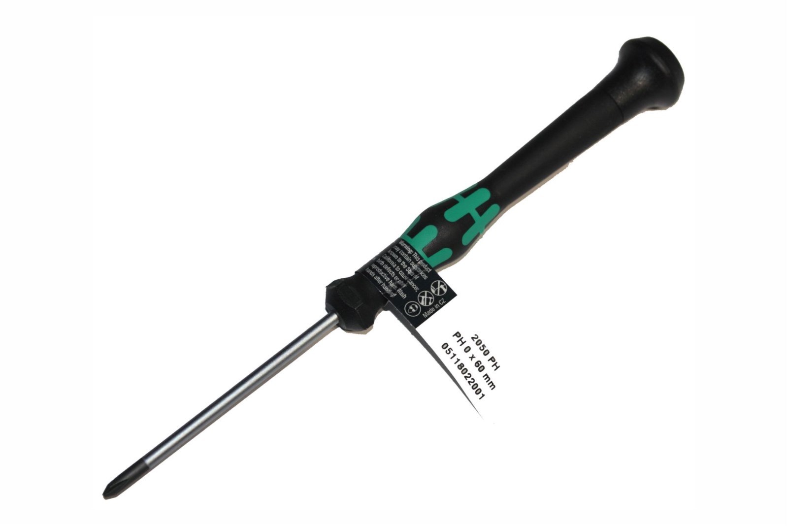 WERA KRAFTFORM MICRO SERIES SCREWDRIVER PH0 X 60MM (PHILLIPS #0 ...