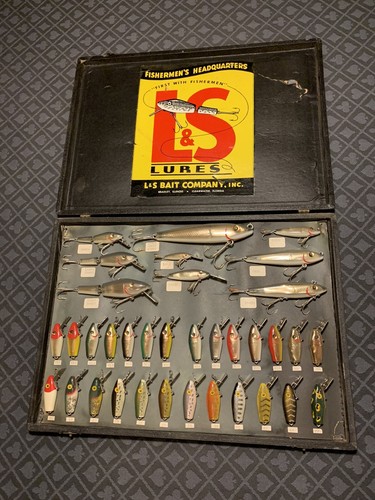 Vintage L & S Salesman Case Display Lure Sample Store Old Mirrolure Lot 35 | eBay