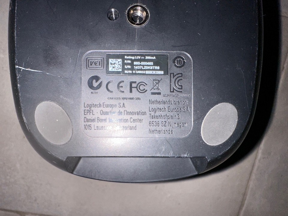 Logitech V-U0032 PTZ HD 1080P Video Conference Camera PN: 860-000465 ...