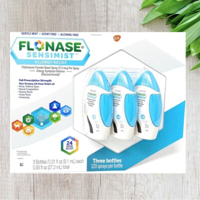 Allergy Medication Flonase Sensimist Nasal Spray 360 Metered Sprays 120 ...