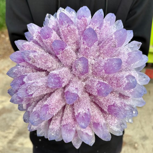 11.57LB New find violet phantom crystal quartz cluster mineral specimen ...
