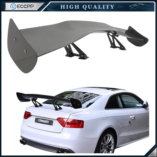 CarbonFiber GT Style 57" JDM Racing Rear Trunk Wing Spoiler w/Brackets ...