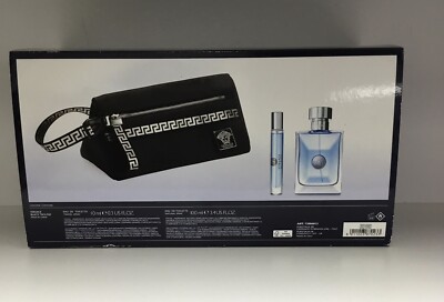 VERSACE POUR HOMME | Gift Set 3 Pc: 3.4 Oz & 0.3 Oz Eau De Toilette ...