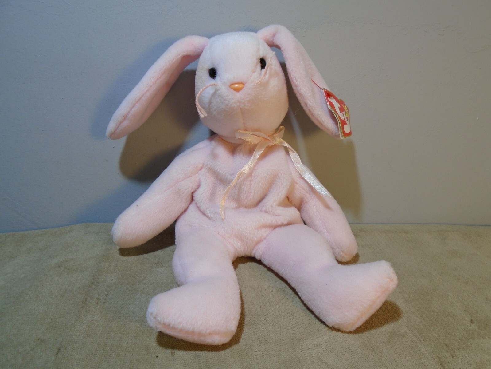 1996 TY BEANIE BABIES HOPPITY THE PINK BUNNY RABBIT 5.5” PLUSH (ML965 ...