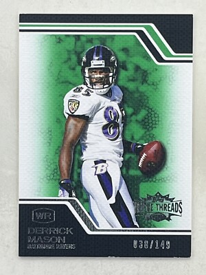 Derrick Mason 2008 Topps Triple Threads Emerald /149 #70 Sports NFL ...