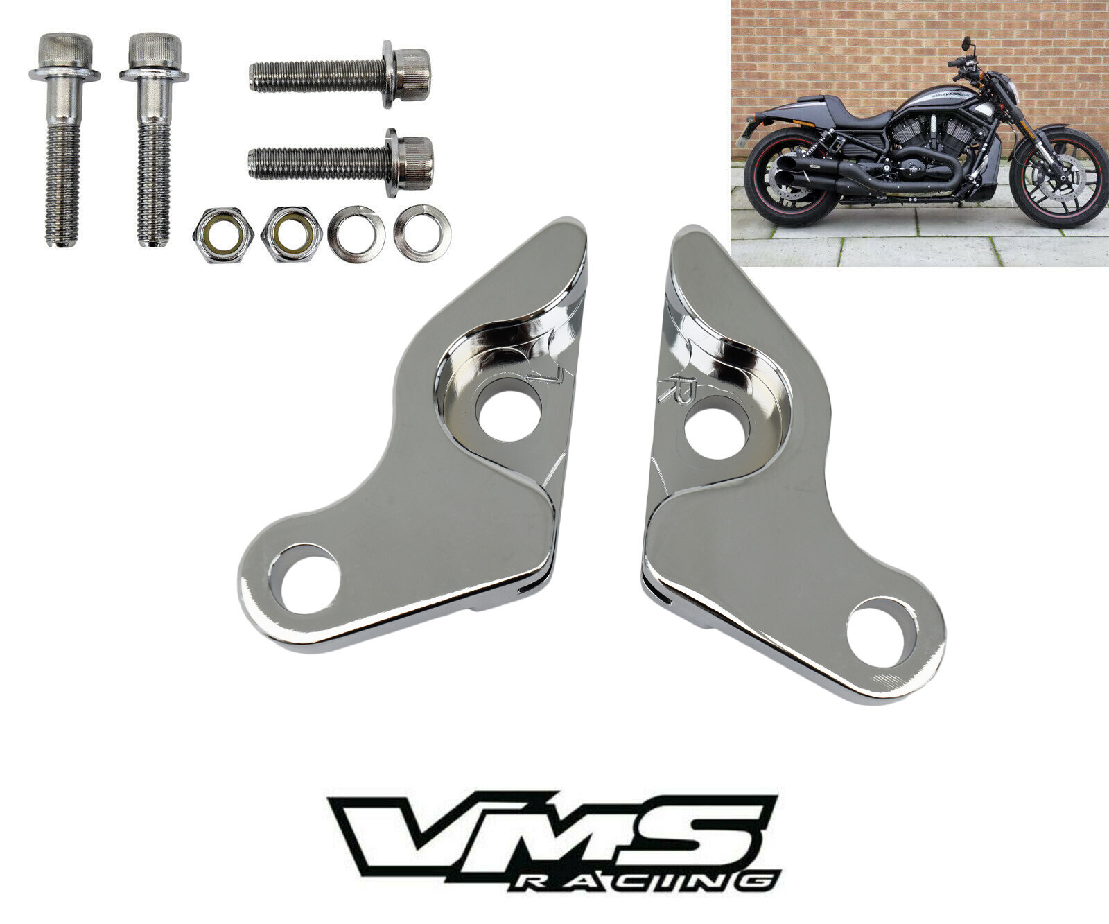Harley Davidson VRSC VRod V-Rod 1" Shock Lowering Kit Rear | Aluminum ...