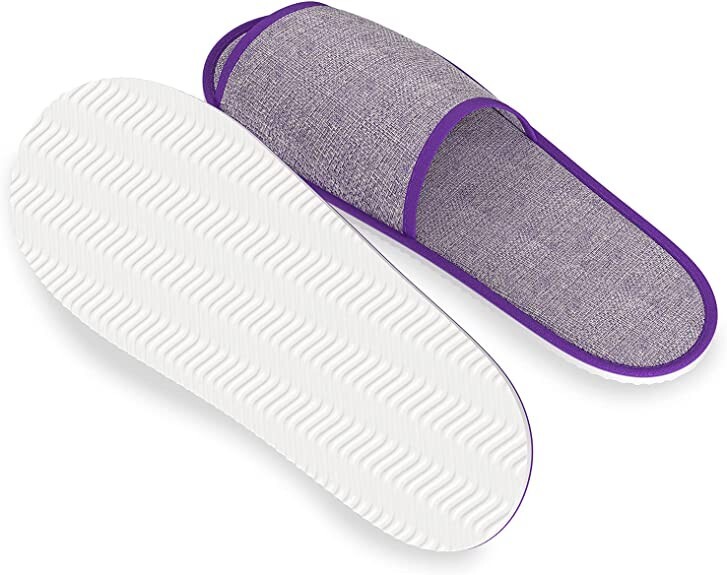 Slippers for Men, Women - Bulk Open Toe Slides Travel Hotel Guest Home ...