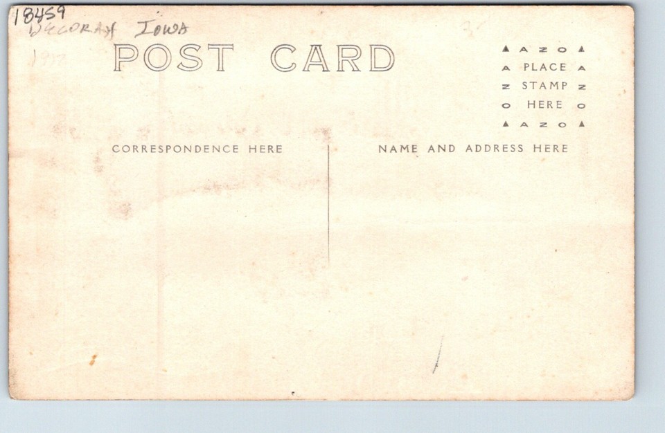 RPPC Real Photo Postcard Iowa Decorah Multi View of New Post Office 2 ...