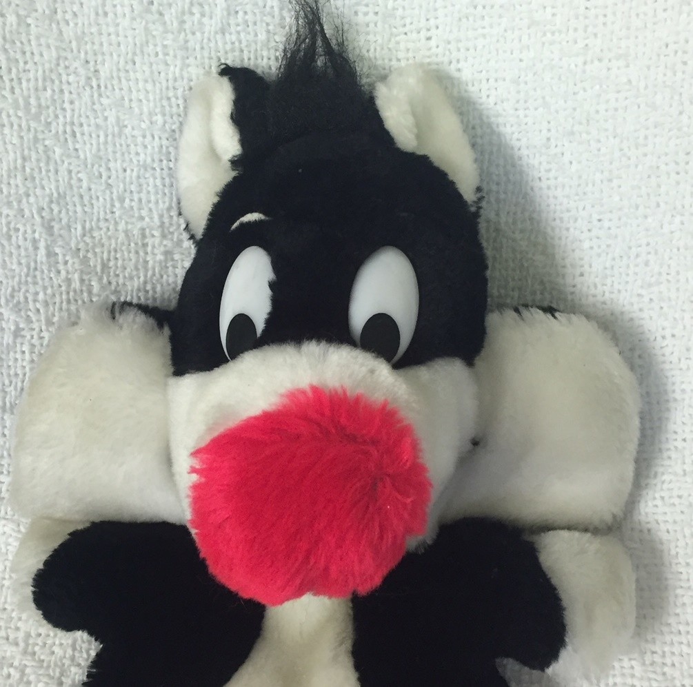 1971 Mighty Star Warner Bros Sylvester 11" Puppet | eBay