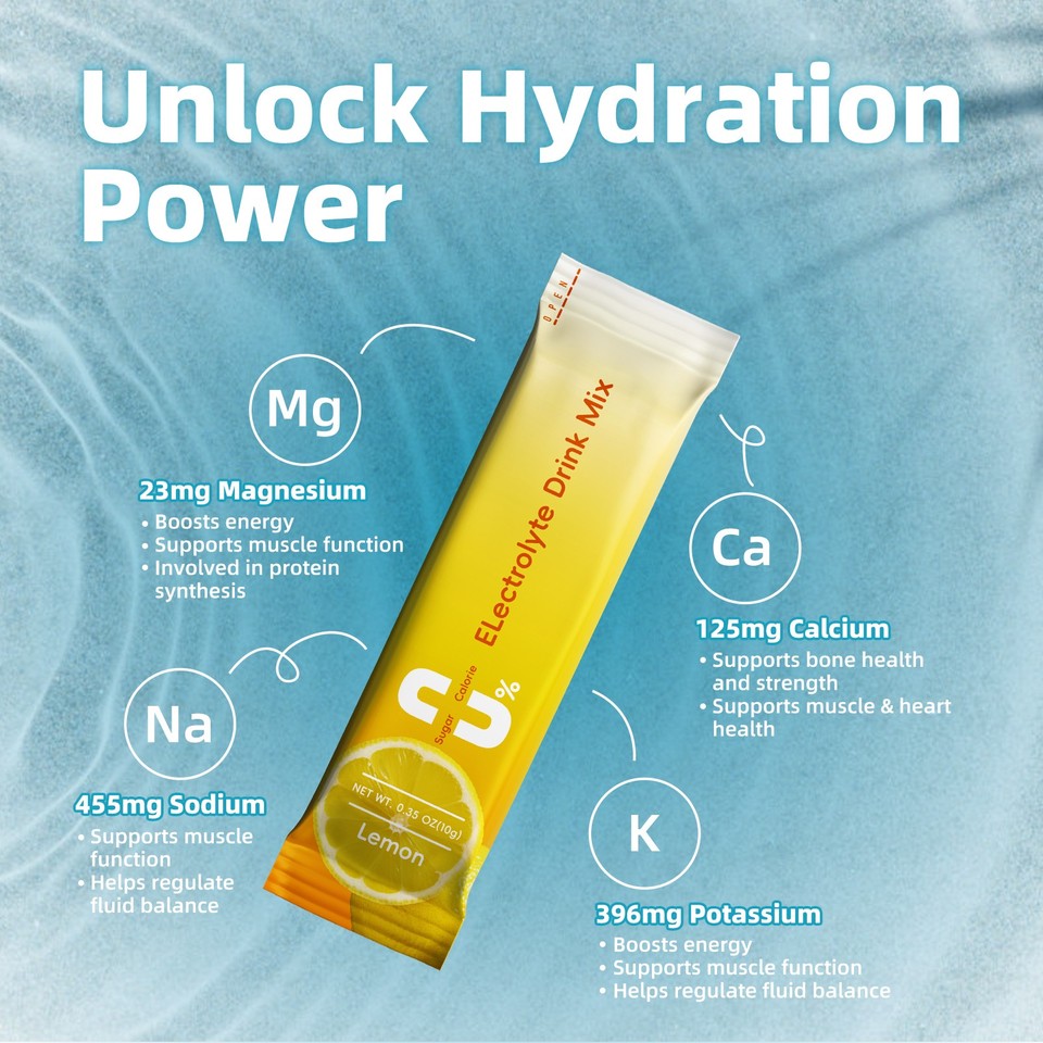 Electrolytes Powder Packets, Hydration Packets, Electrolytes Powder No ...