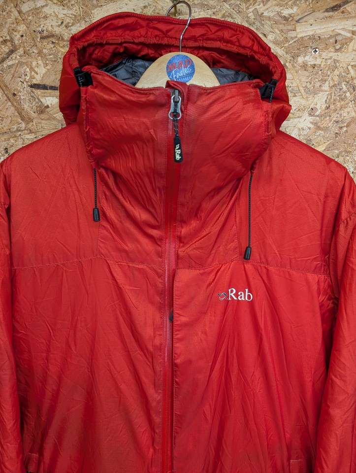 Rab Generator Alpine Jacket Mens Large Hooded Outdoor Hiking Red Pertex ...