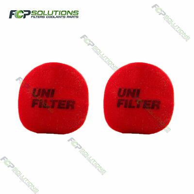 2 X UNIFILTER Ram Head/Snorkel Pre Cleaner Filter - Elliptical Air Flow ...