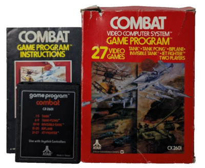 Combat Atari 2600 Video Game Cartridge 1978 CIB Complete Manual Box ...