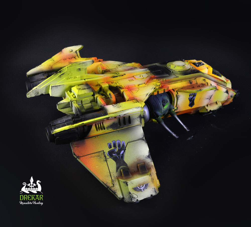 Fire Raptor Gunship Imperial Fist warhammer 40K ** COMMISSION ...