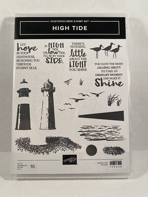 HIGH TIDE Stamp Set Stampin Up Lighthouse Seagulls Sand Friendship | eBay