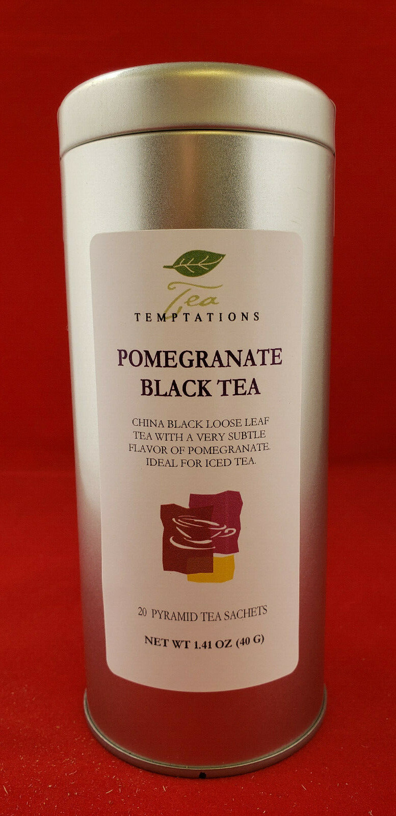 Pomegranate Black Tea in Pyramid Sachets - 2 Tins | eBay