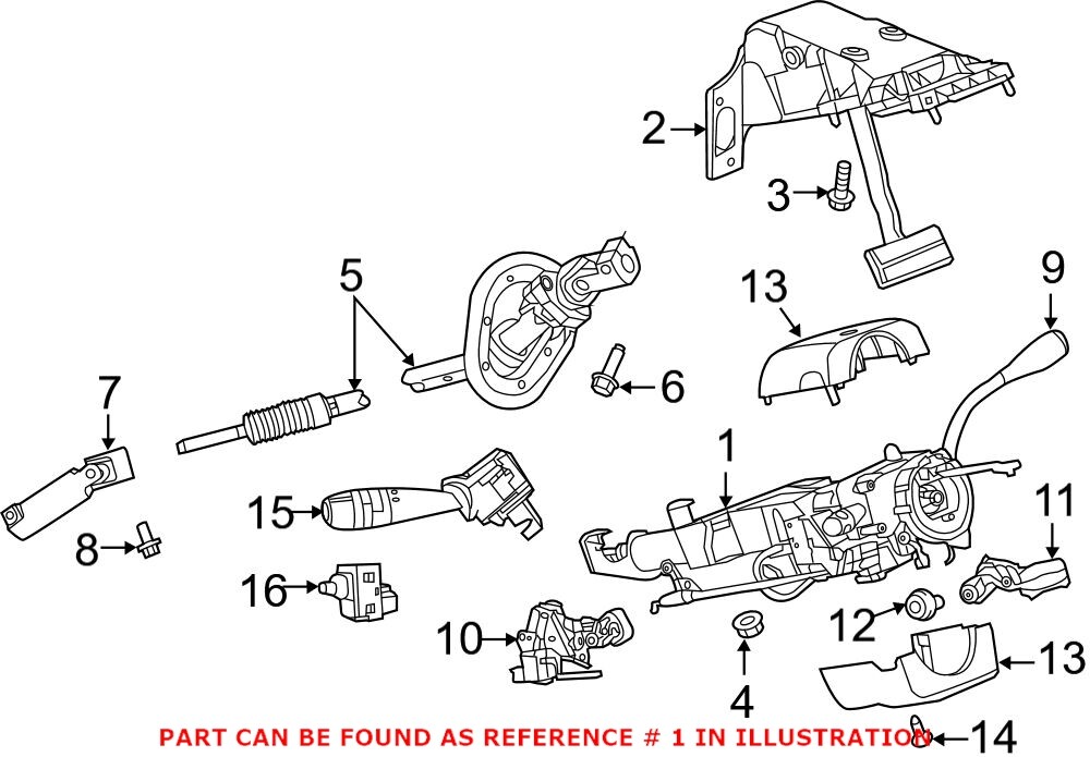 Genuine OEM Mopar Steering Column For Ram 3500 1500 Classic 2500 ...