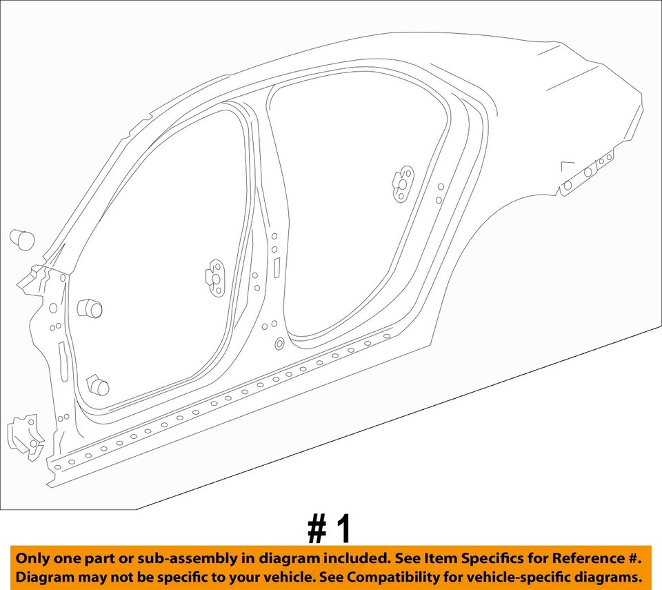 GM OEM 13-16 Malibu Limited Pillars, Rocker Floor Uniside-Uniside Assy ...