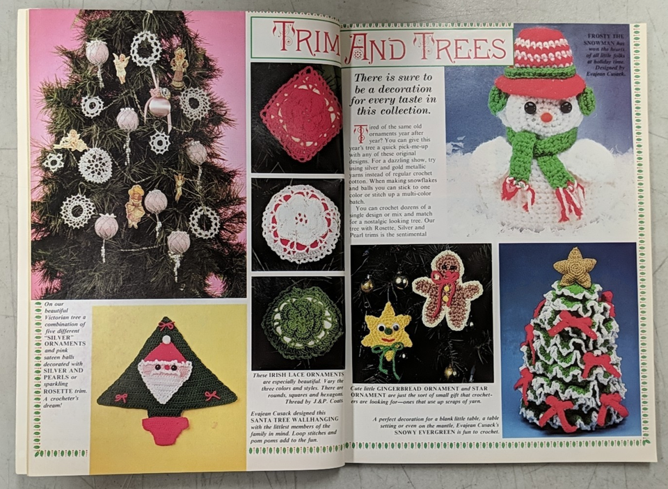 Christmas Crochet Magazine 1988 Harris Publications | eBay