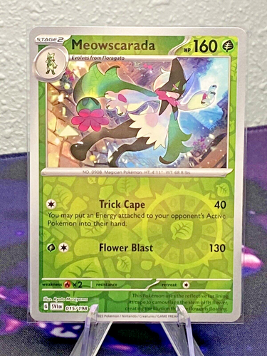 Meowscarada 015/198 Reverse Holo SV01: Scarlet & Violet Base Set / NM ...