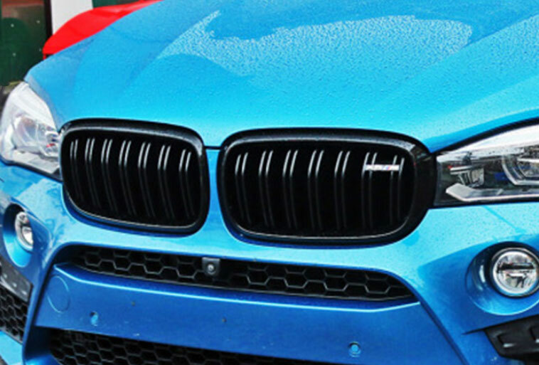 For 2014-2018 BMW X5 X6 ABS Black Front Center Mesh Grille Grill Cover ...