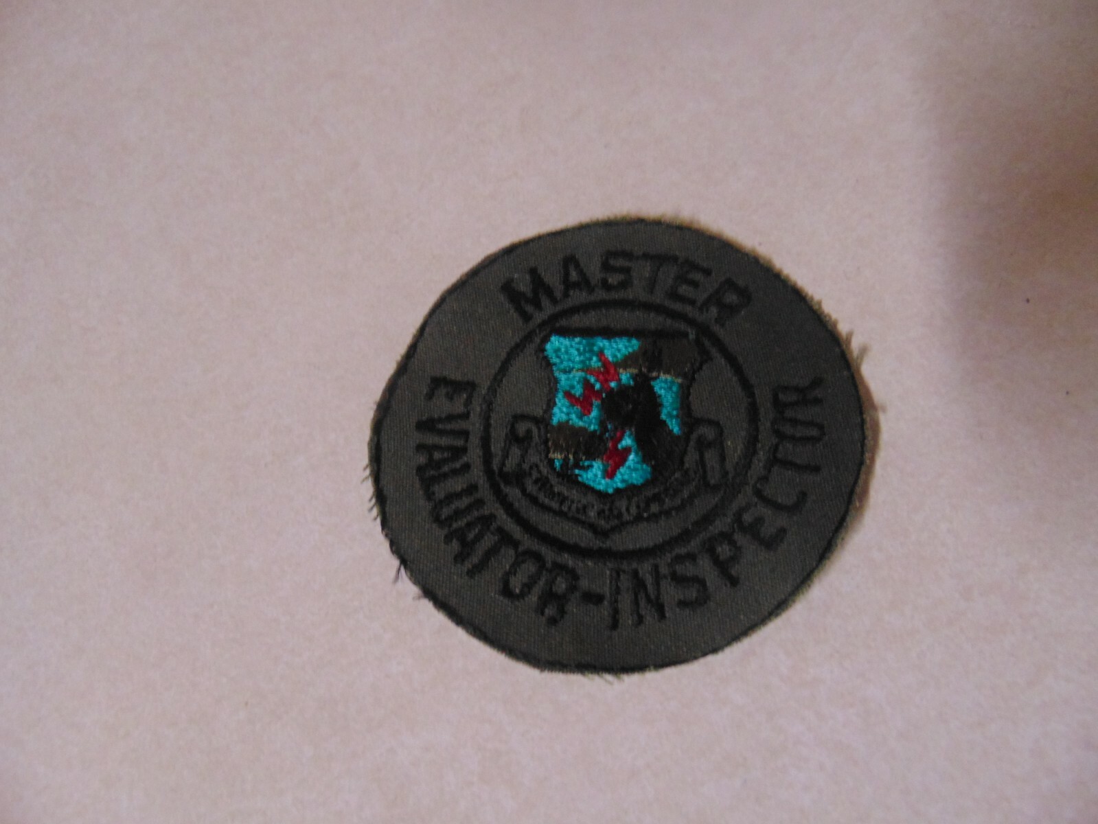 MILITARY PATCH SEW ON OLDER POCKET US AIR FORCE MASTER EVALUATOR ...