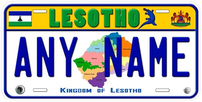 Lesotho Custom Personalized Novelty Car License Plate | eBay