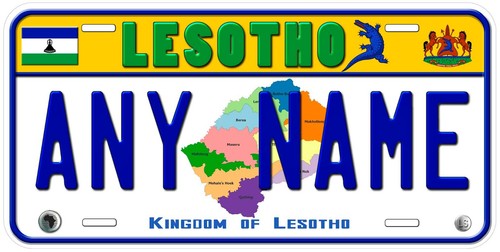 Lesotho Custom Personalized Novelty Car License Plate | eBay