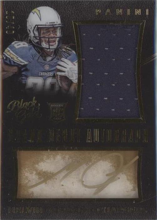2015 Panini Black Gold - Grand Debut Autograph Jerseys Melvin Gordon # ...