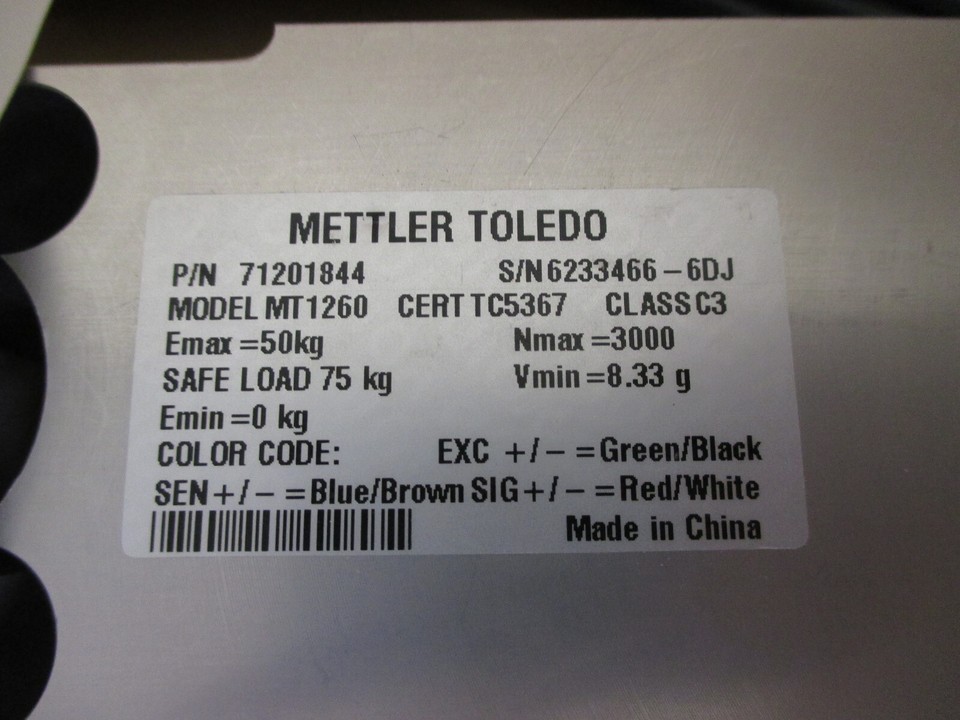 METTLER TOLEDO Load Cell MT1260-50KG MT1260 50KG New in Box Ships from ...