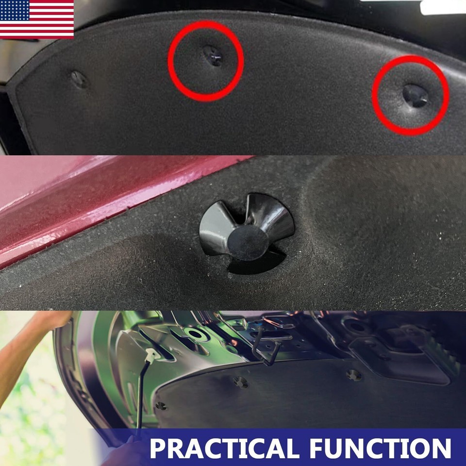 50Pcs Car Hood Insulation Retainer Clips Auto Push Pins 4878883Aa for ...