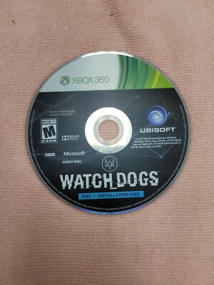 Watch Dogs (Microsoft Xbox 360, 2014) Installation Disc Only, Tested ...