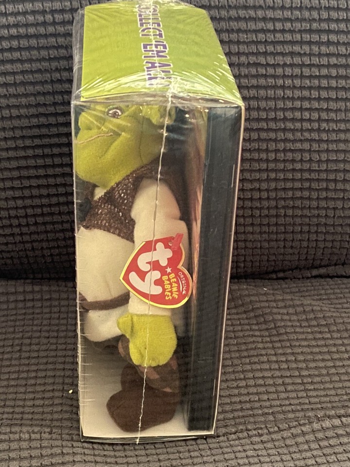 Shrek the Third DVD Gift Pack with Shrek Ty Beanie Baby New in Package ...