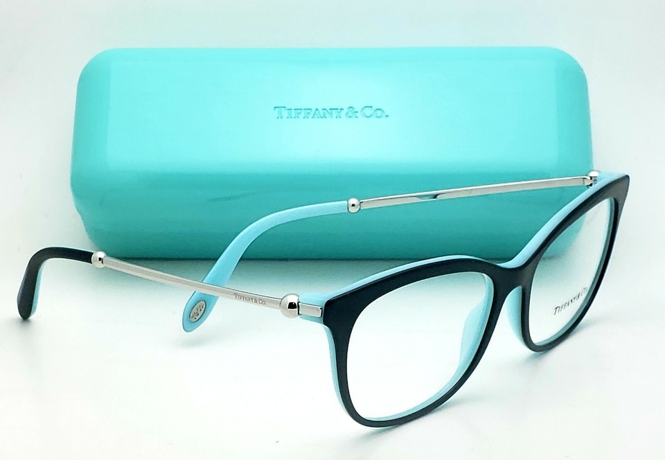 New Tiffany & Co. Classic Eyeglasses TF 2157 8055 54-16 Black-Blue ...