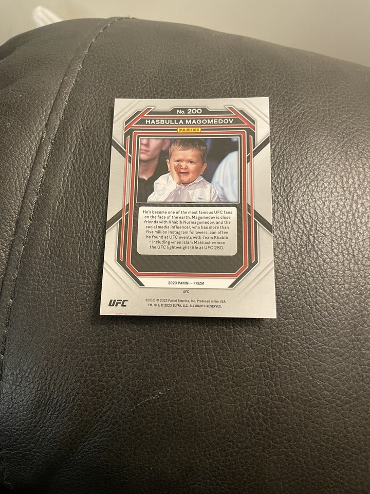 2023 Panini Prizm UFC Hasbulla Magomedov Rookie Card RC #200 Chrome ...