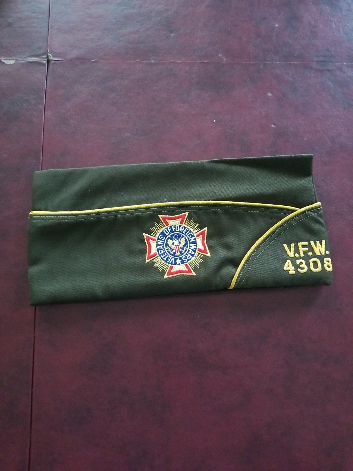 Vintage VFW Garrison Cap Lake Villa Illinois #4308 Veterans of Foreign ...