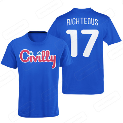 Civilly Righteous, Philly Edition, Blue - Unisex T Shirt | eBay