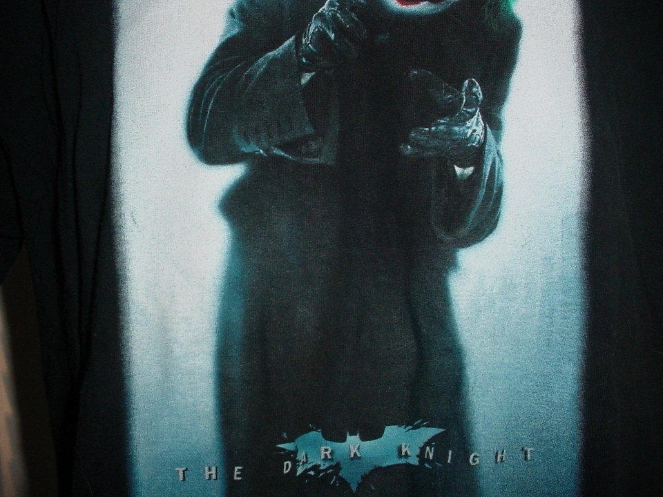 Batman The Dark Knight Why So Serious Joker Promo Shirt Size XL | eBay
