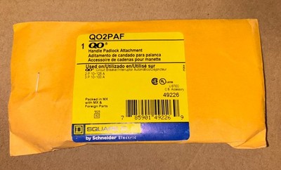 SQUARE D, QO2PAF, HANDLE PADLOCK ATTACHMENT FOR 2P & 3P, NEW! | eBay